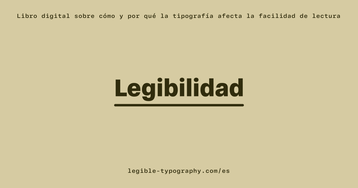 ¿Qué entendemos por legibilidad?